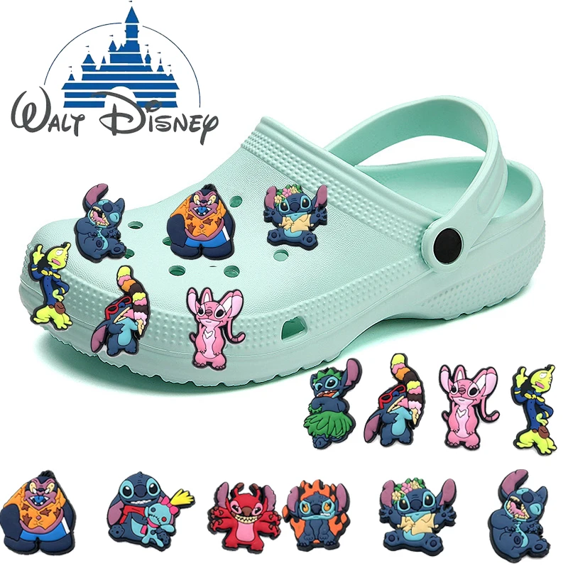 DISNEY-Stitch-Cute-Cartoon-Character-Corc-Charm-Crocodile-Shoe ...