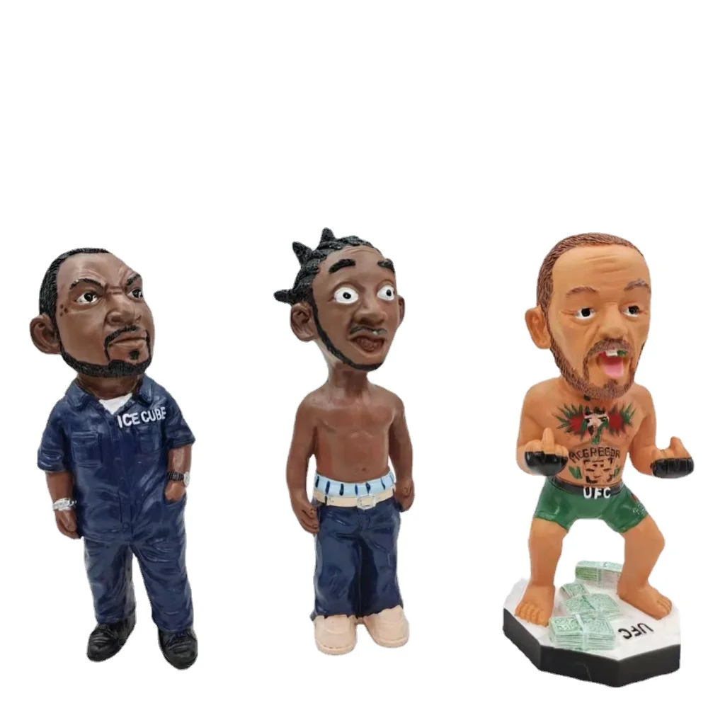 Tupac-12cm-Popular-Rapper-Star-Conor-Tyson-Resin-Hand-Dyed-Figurine-Hip ...
