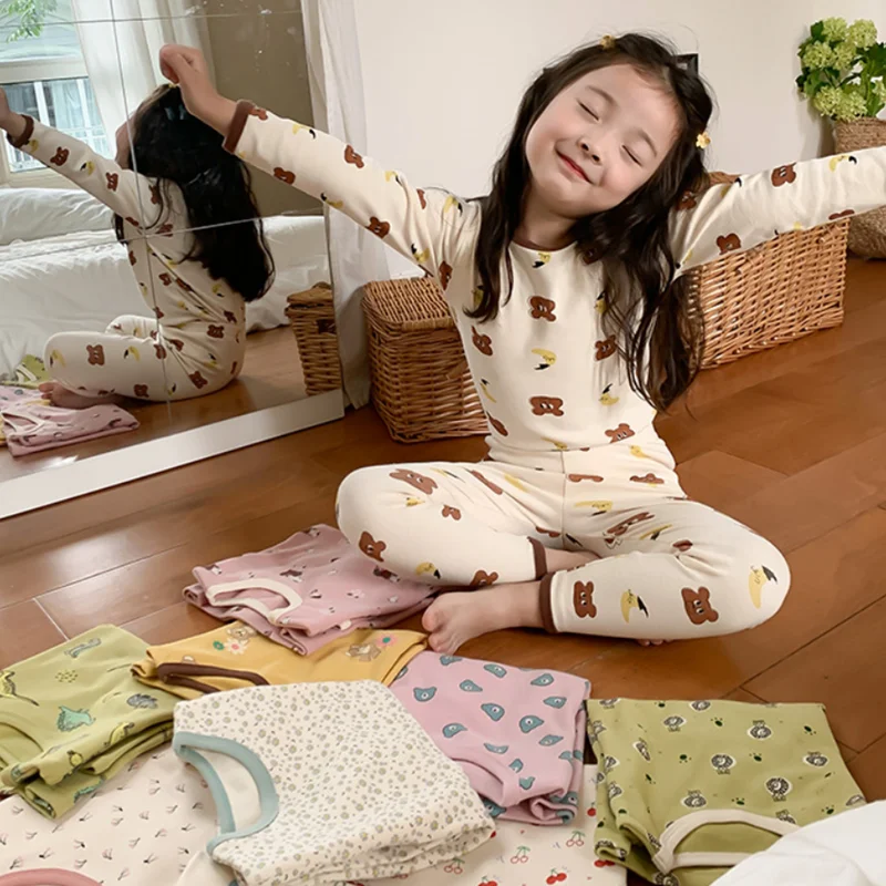 Children-s-Pajamas-Set-Kids-Sleepwear-Baby-Boys-Clothes-Sleep-Suit ...