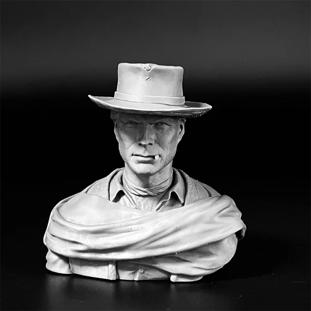 1/10 Scale Clint Eastwood Resin Bust Unpainted Figures Resin Model ...