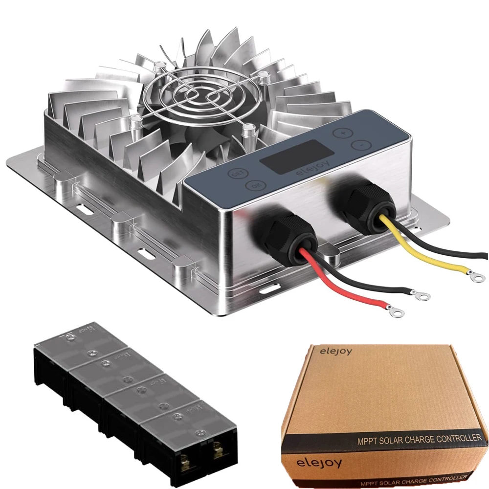 40A MPPT Controller 12V/24V,Smart Temp-Control Fan Cool,LiFePO4/AGM/GEL ...
