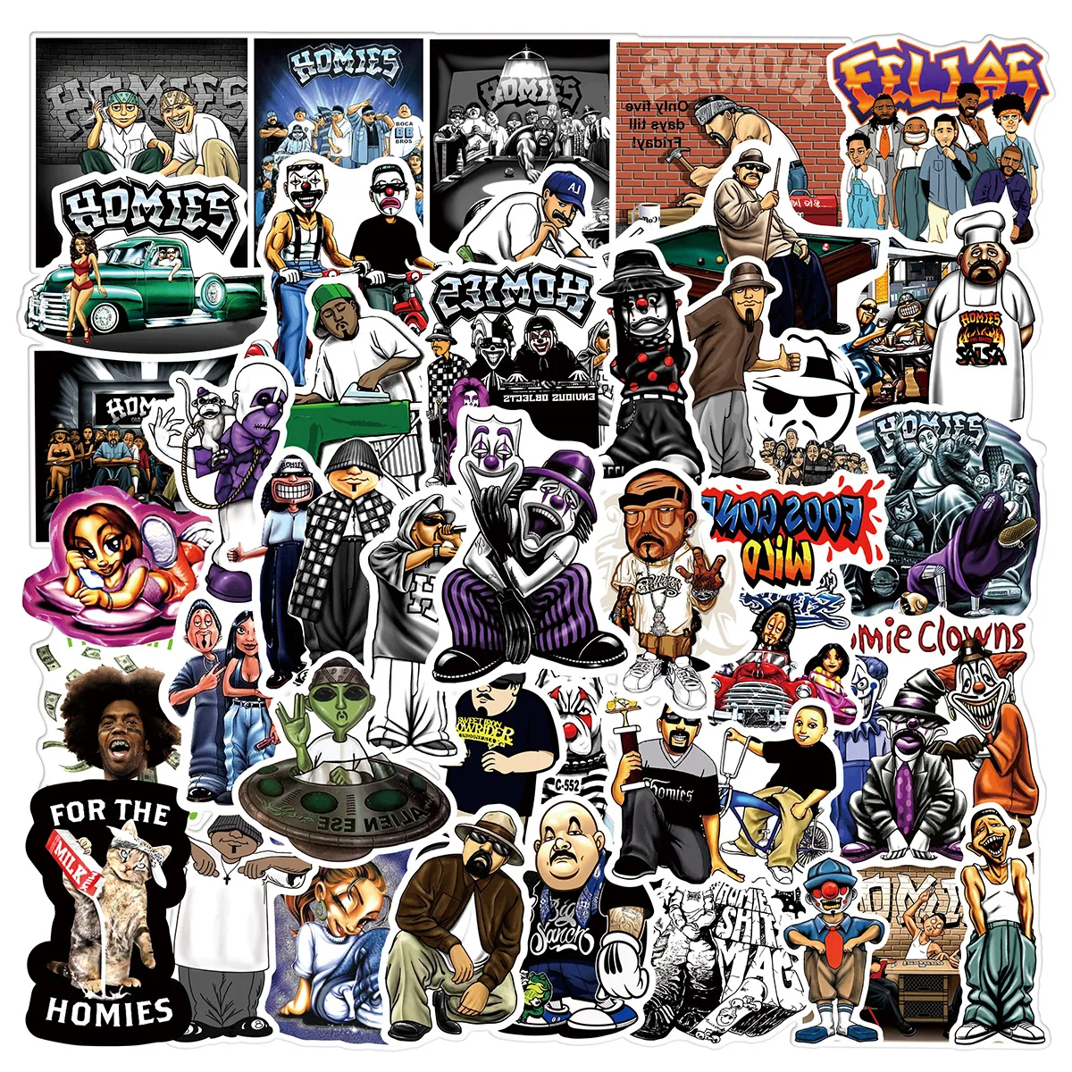 10/50 Trend Hip Hop Stickers Rap Stickers Personality Luggage Phone ...