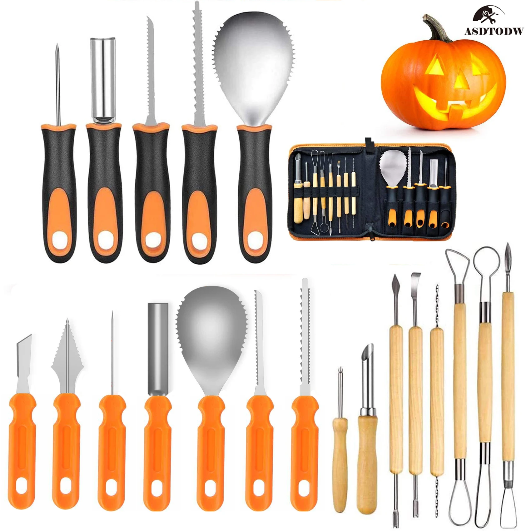 1-13-Pieces-Halloween-Pumpkin-Carving-Kit-Professional-Stainless-Steel ...