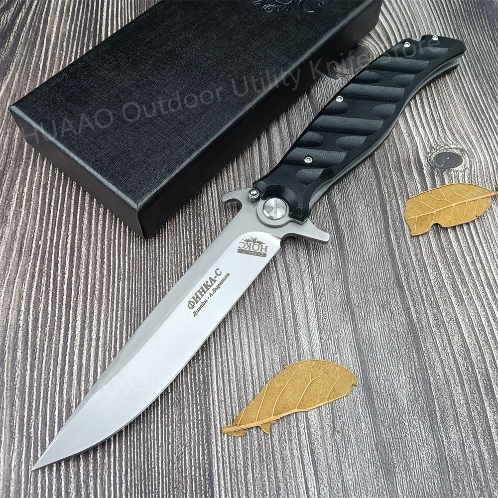 HOCK-Russian-Folding-Knife-D2-Blade-G10-Handle-Tactical-Knife-Outdoor ...