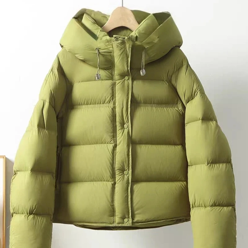 Women Winter Short Cotton Coat 2025 New Women Warm Thick Cotton Padded ...