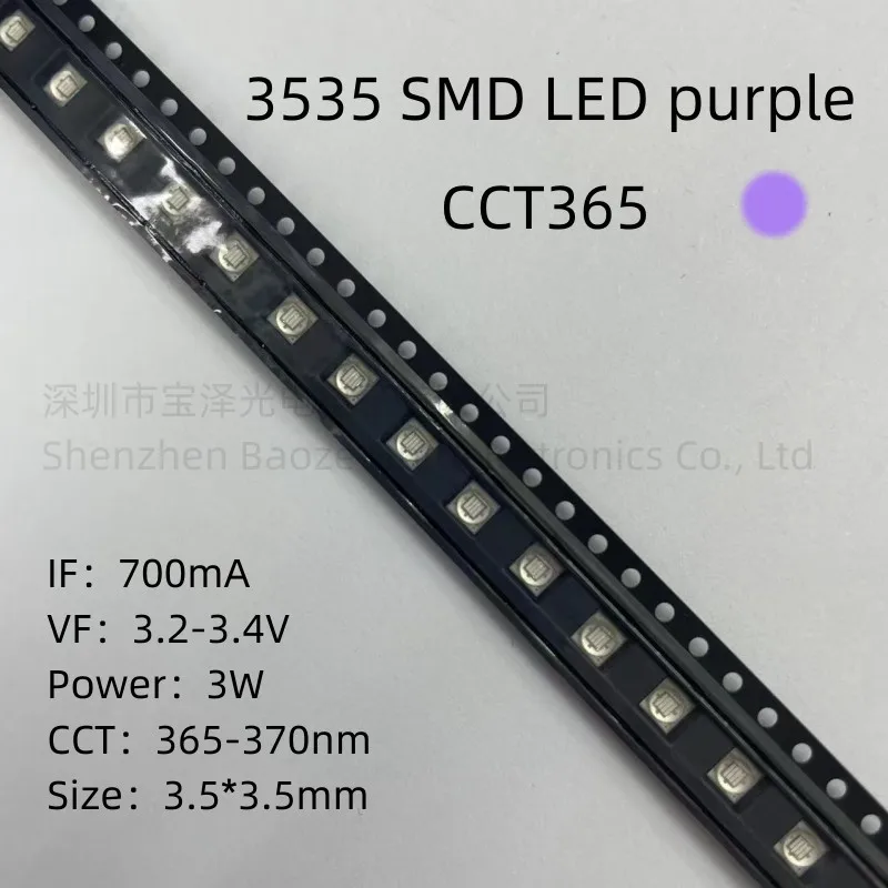 3535-UV-Purple-365NM-1-3W-ceramic-light-bead-3535-CREE-high-power ...