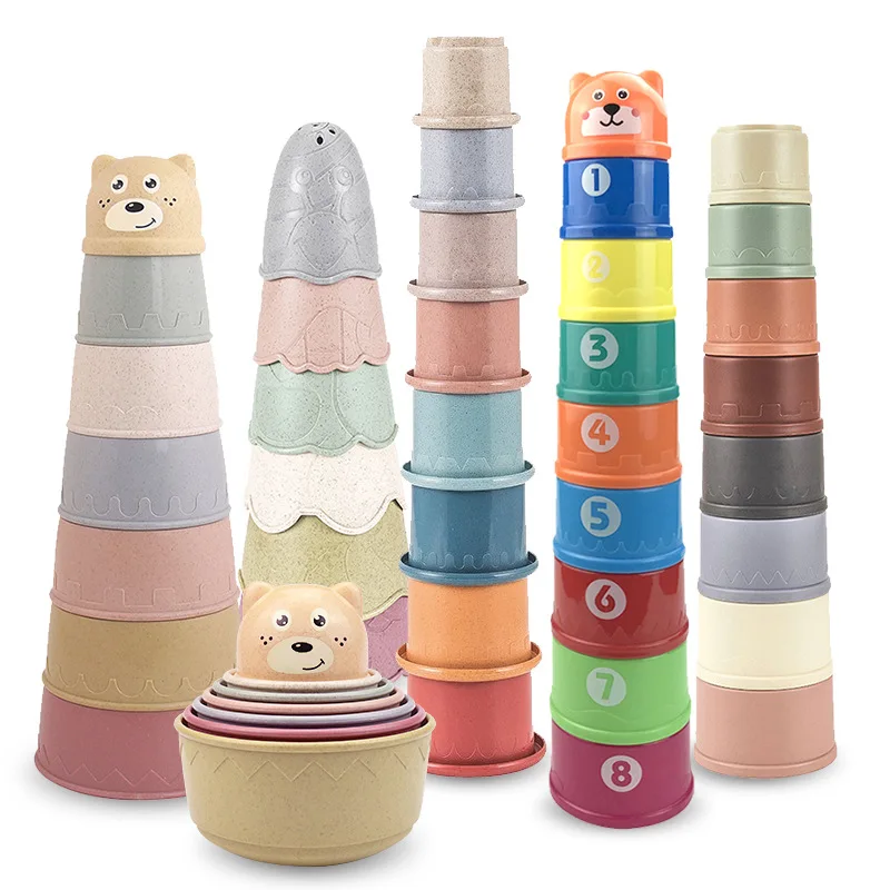 Baby-Stacking-Cup-Toys-Baby-Early-Educational-Toys-Stacking-Tower ...