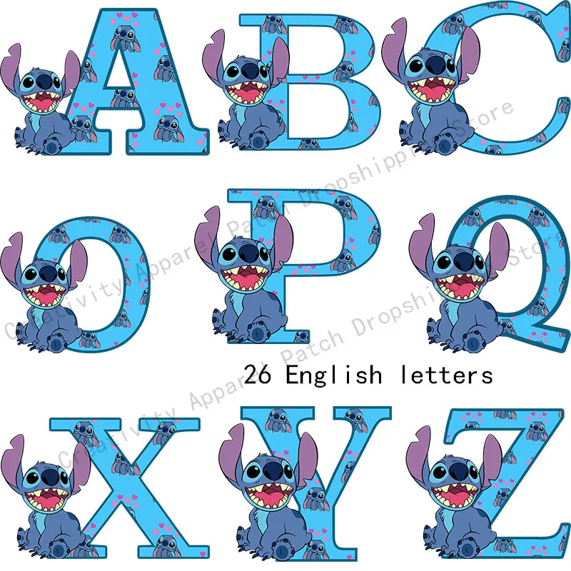 Cartoon-Stitch-Patches-for-Clothing-Heat-Transfer-Patch-Clothes ...