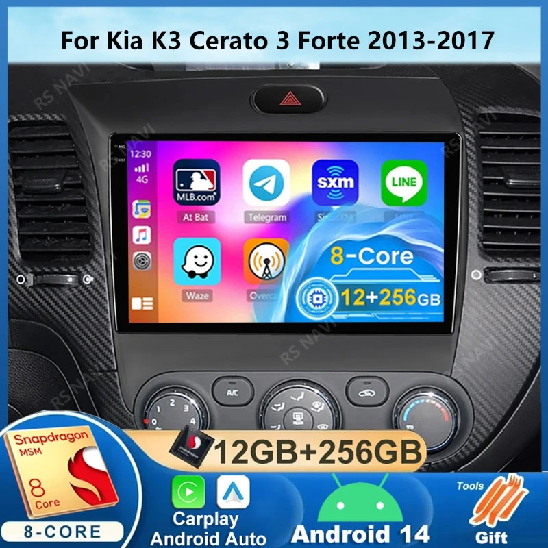 Android-14-For-Kia-Cerato-3-K3-Forte-2013-2017-Multimedia-Navigation ...