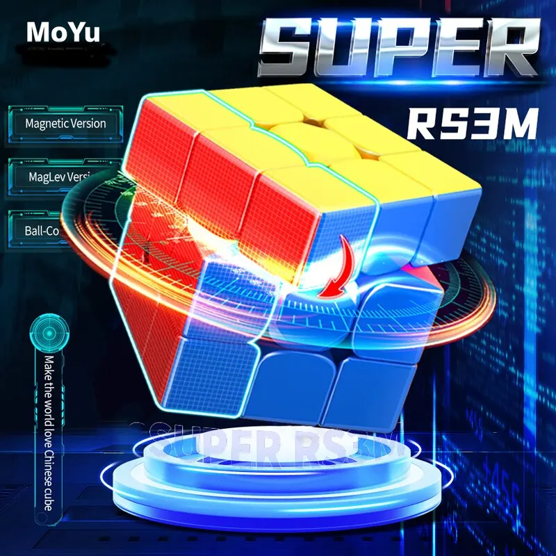 MOYU-Super-RS3M-2022-Maglev-3x3-Magnetic-Magic-Speed-Cube-Stickerless-Profissional-RS3-M-2022 ...