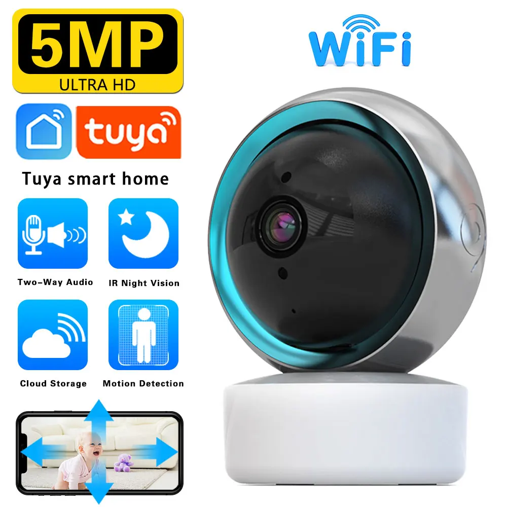 5MP-Tuya-Wifi-Auto-Tracking-Camera-Video-Surveillance-Camera-HD-Night ...