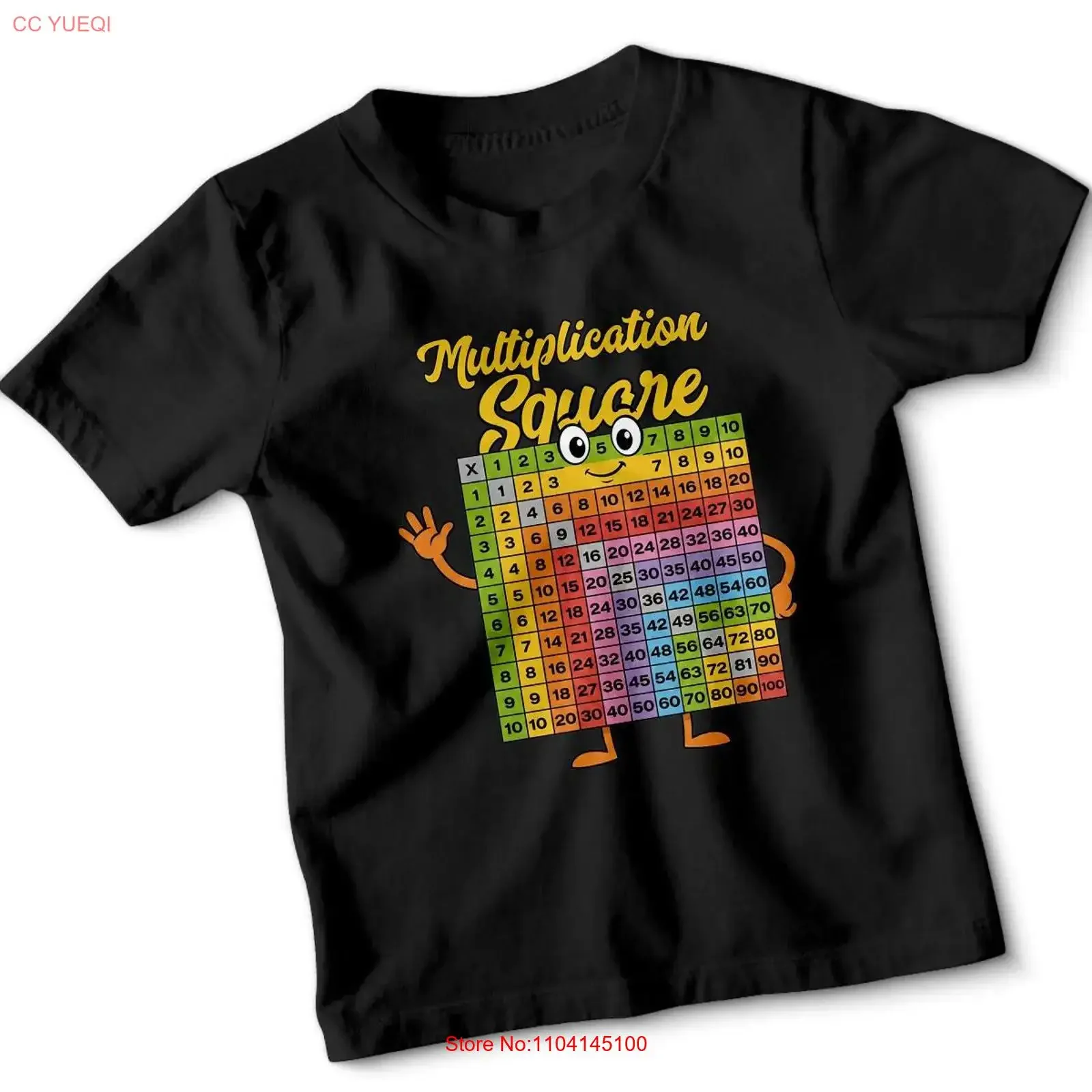 Multiplication Square Kids T Shirt Mathematics Education Fun Learning ...