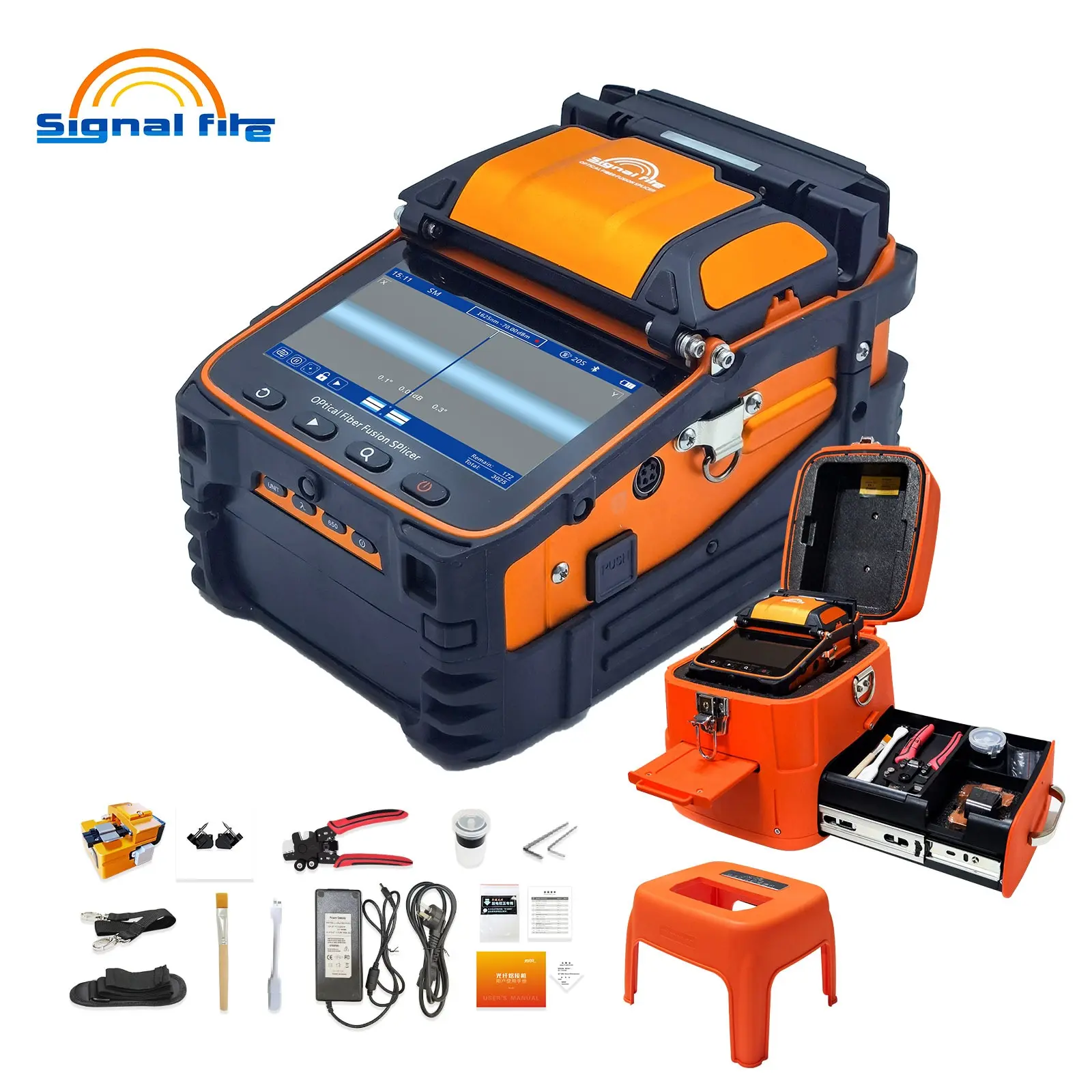 Single Fire Ai-9 Optical Fiber Fusion Splicer 10 Languages Ai-8 Ai-7 Ai ...