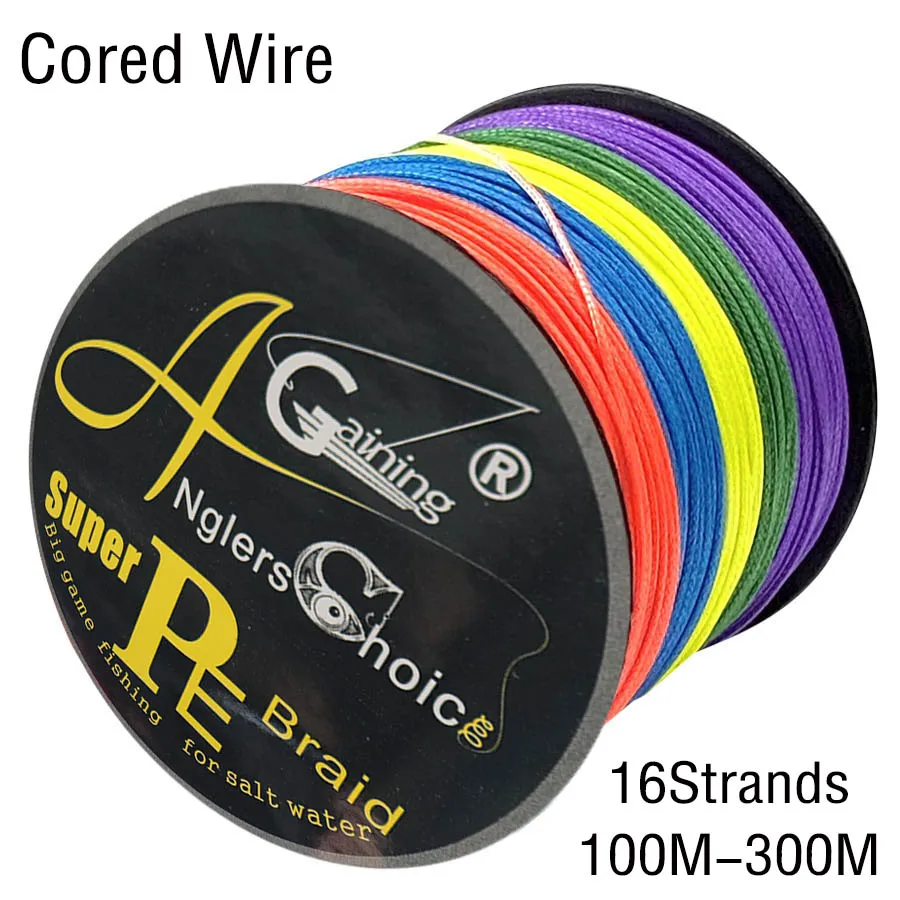 16-Strands-Cored-Braided-Fishing-Line-X16-X4-PE-Saltwater-Sea-Fishing ...