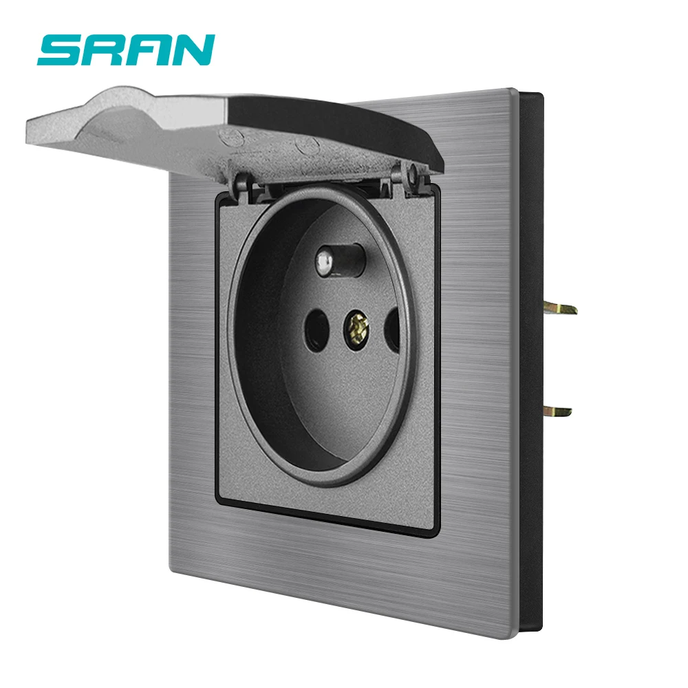 SRAN-Electrical-Socket-France-Standard-with-dustproof-Cover-82-82mm ...