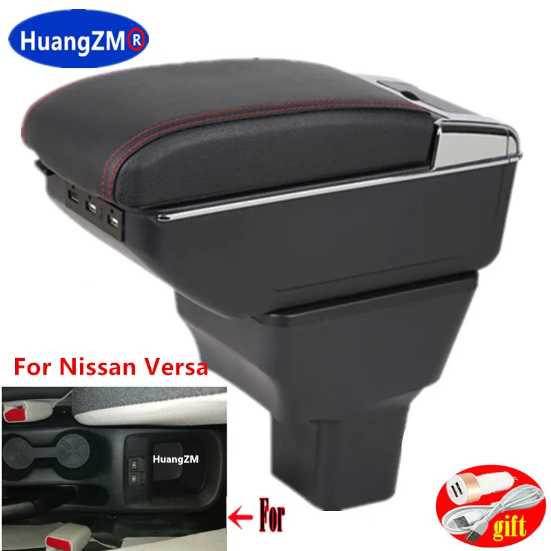 For-Nissan-Versa-Armrest-Box-Almera-2020-2022-Central-Console-Storage ...