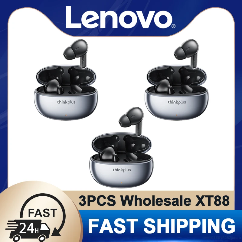 Lenovo-auriculares-inal-mbricos-XT88-aud-fonos-originales-con-Bluetooth-5-3-micr-fono-HD ...