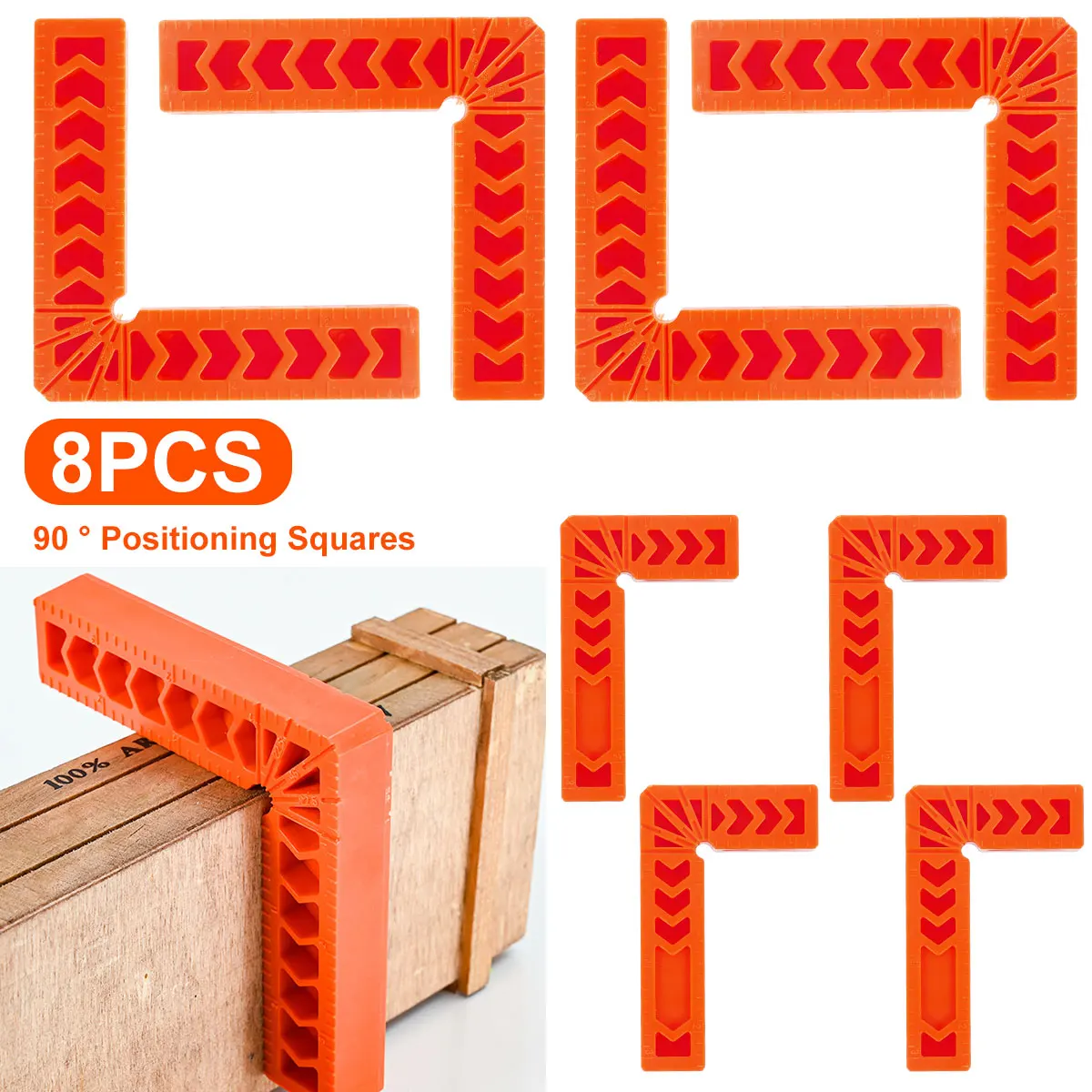 8Pcs-90-Degree-Positioning-Squares-4-Inch-3-Inch-Right-Angle-Clamps ...