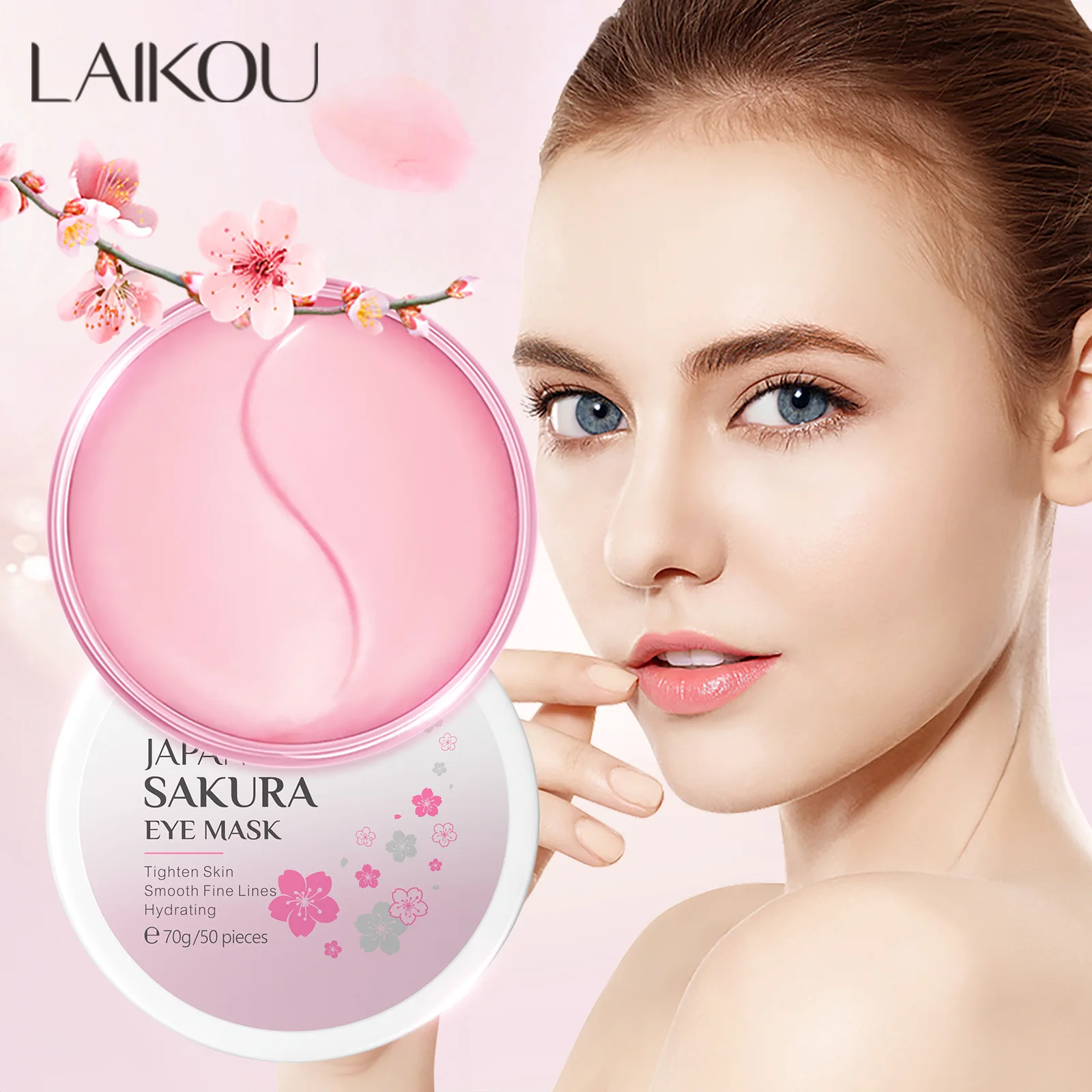 LAIKOU-Sakura-Essence-Collagen-Eye-Mask-Moisturizing-Gel-Eye-Patches ...