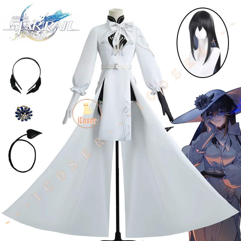 Honkai-Star-Rail-Constance-The-Dahlia-Cosplay-Costume-Wig-Dress-Uniform ...