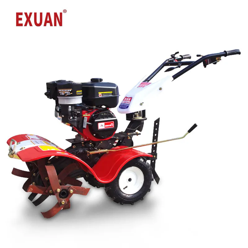 Four-wheel drive water dry dual-purpose rotary tiller ridge small rice ...