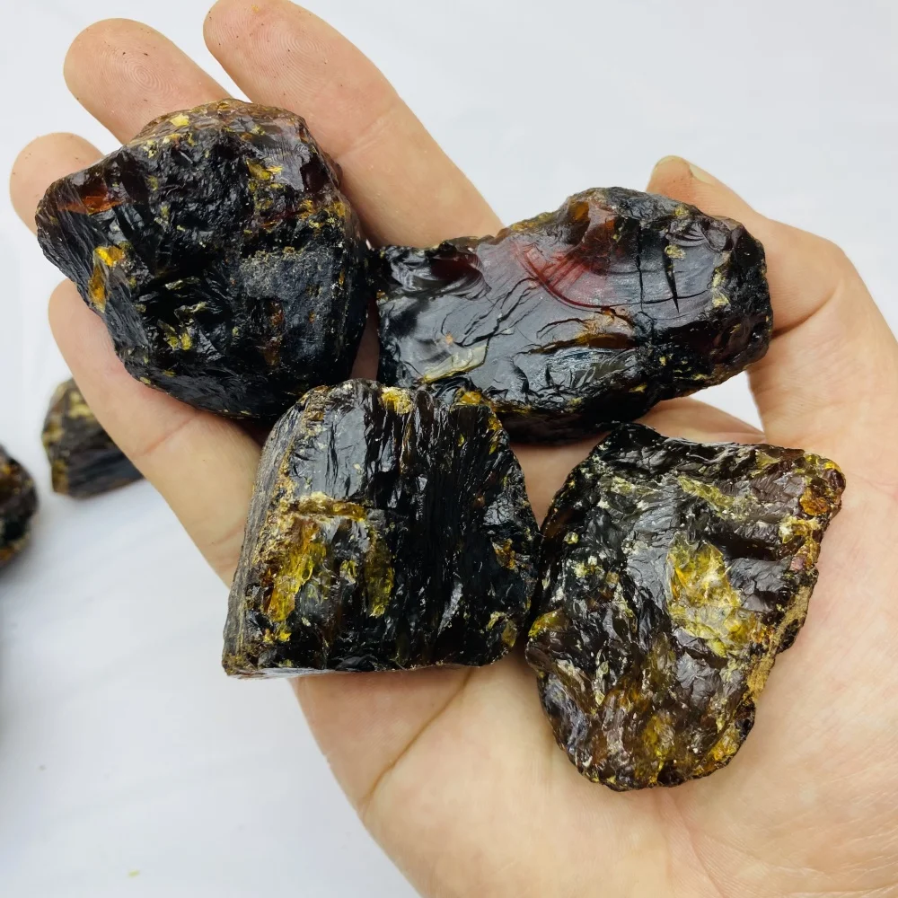 Natural Amber Crystal Rough, Northern Lights Burmese Blood Amber ...