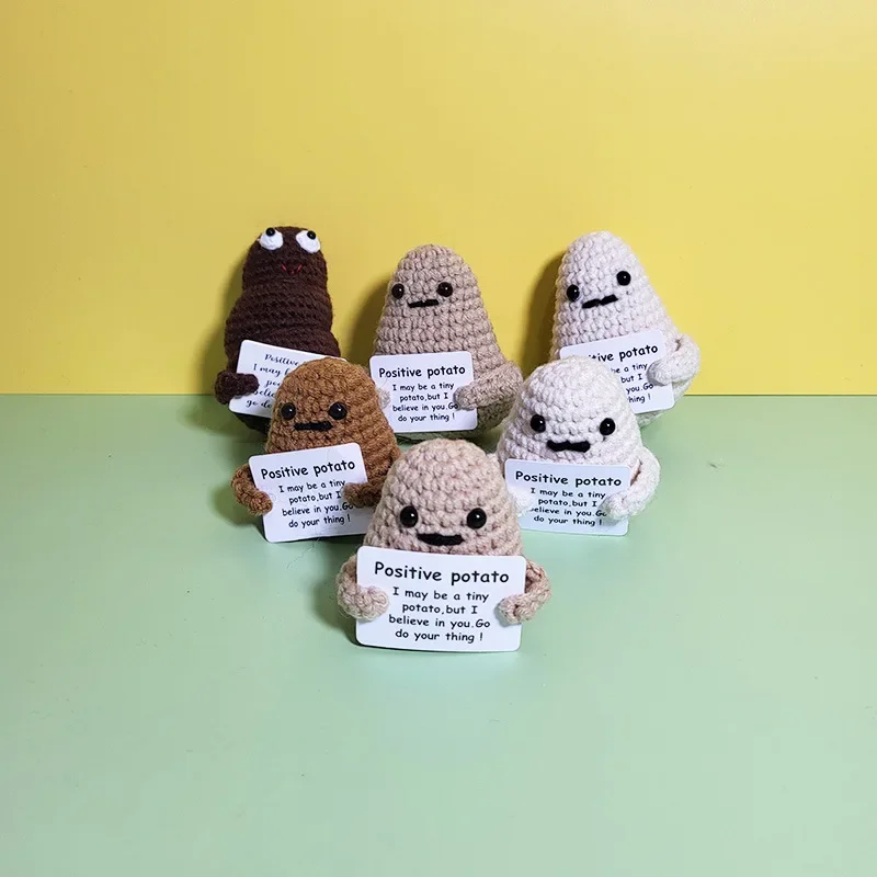 Positive-Potato-Cute-Wool-Knitting-Doll-with-Card-Funny-Positivity ...