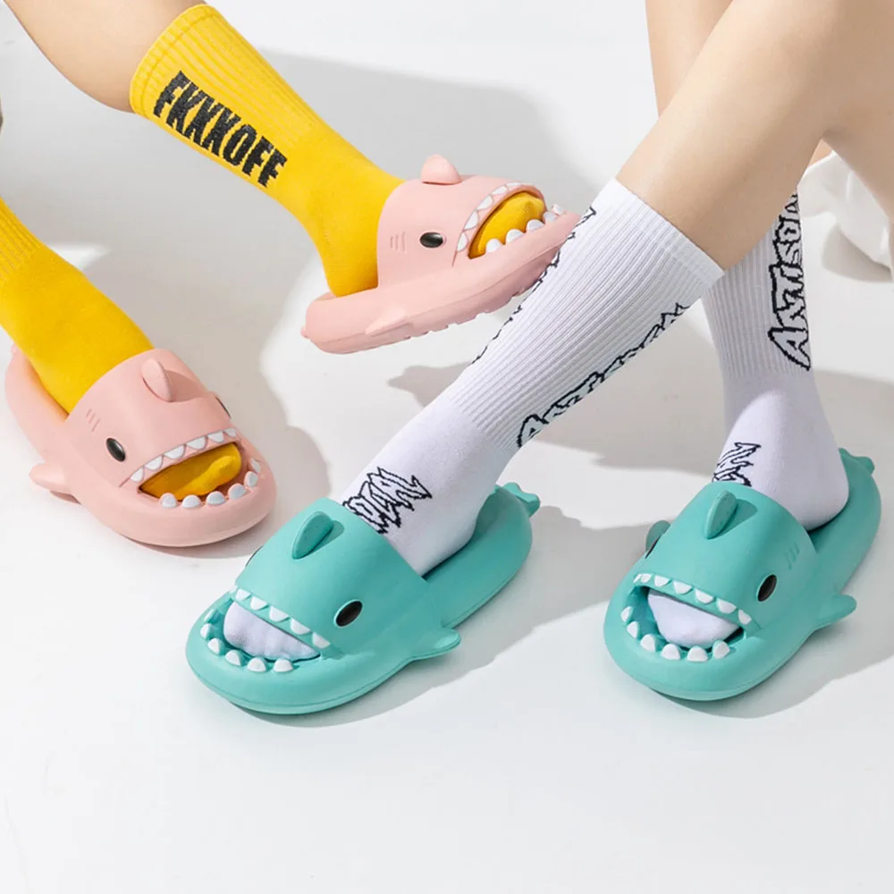 Shark-Clapper-Thickness-Flip-Flops-Summer-Cute-Cartoon-Shark-Slides ...
