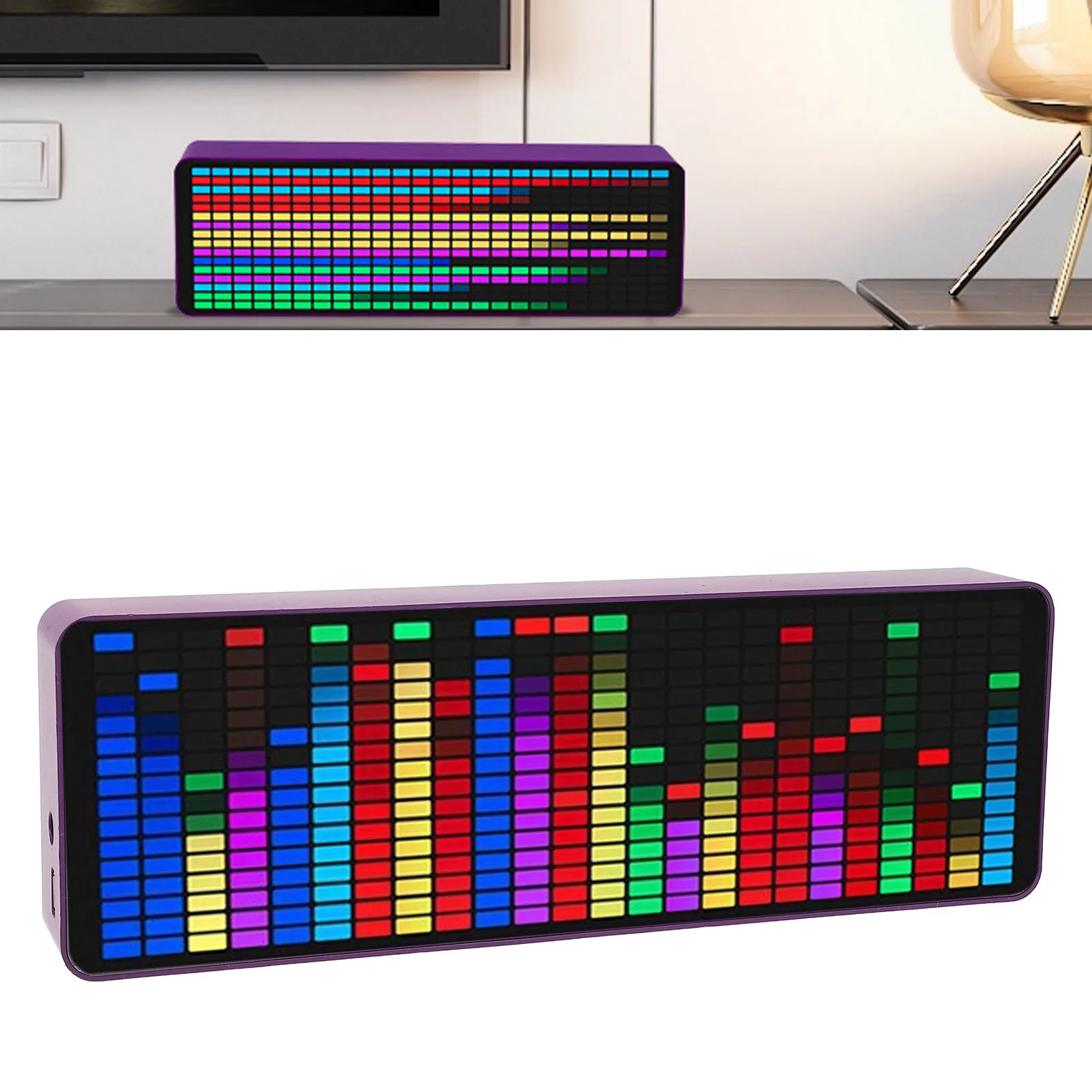 Music Spectrum Display 384 Color RGB LEDs 1624 Segments 5V USB Sound ...