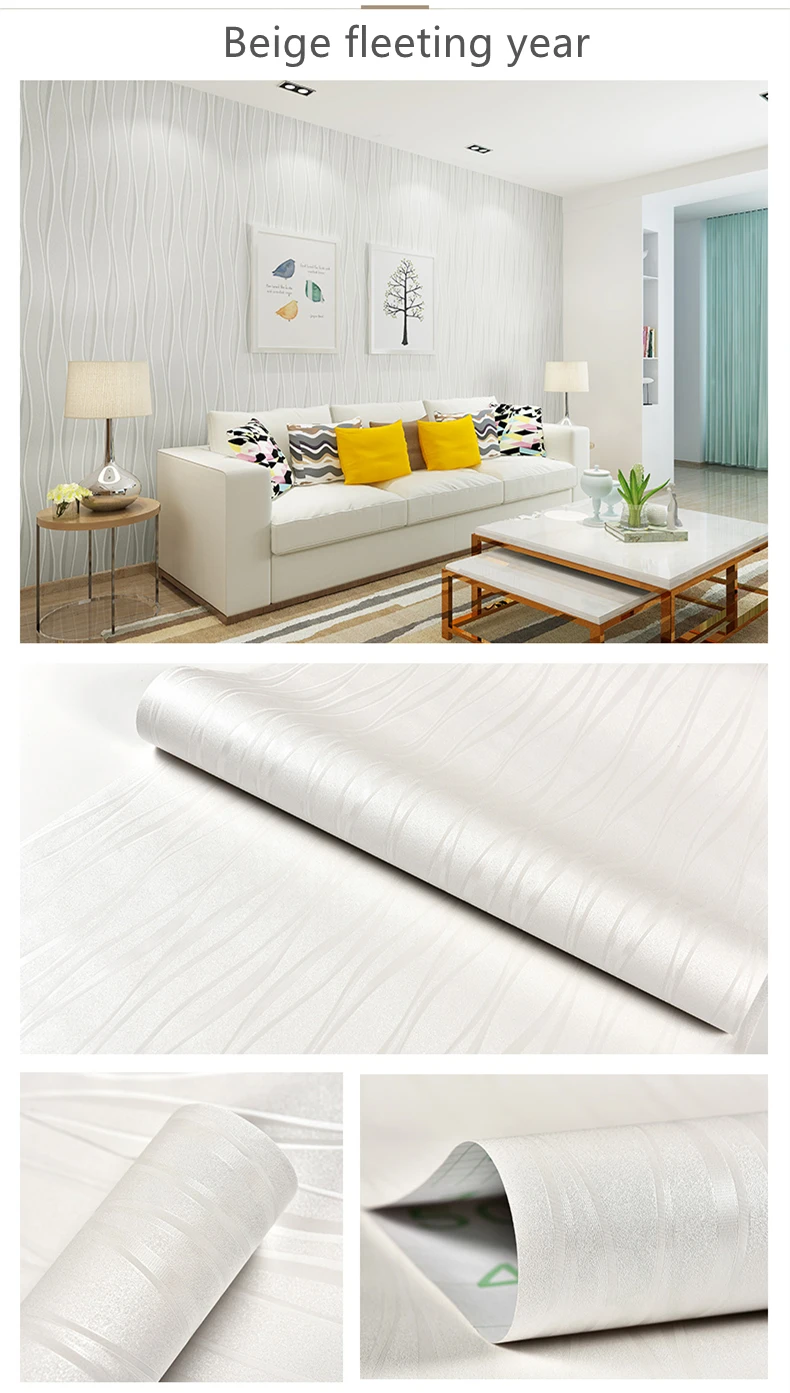 Autocollant mural,linen grey-5mx60cm--Papier peint auto adhésif imperméable couleur unie motif ...