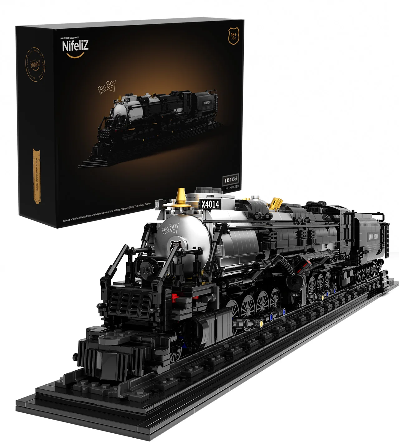 Nifeliz Big Boy Locomotive Articulated Steam Locomotive Building Block ...