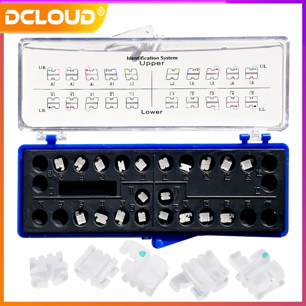 20Pcs-Kit-Brackets-Cer-micos-de-Ortodoncia-Dental-Brackets-Monoblock ...