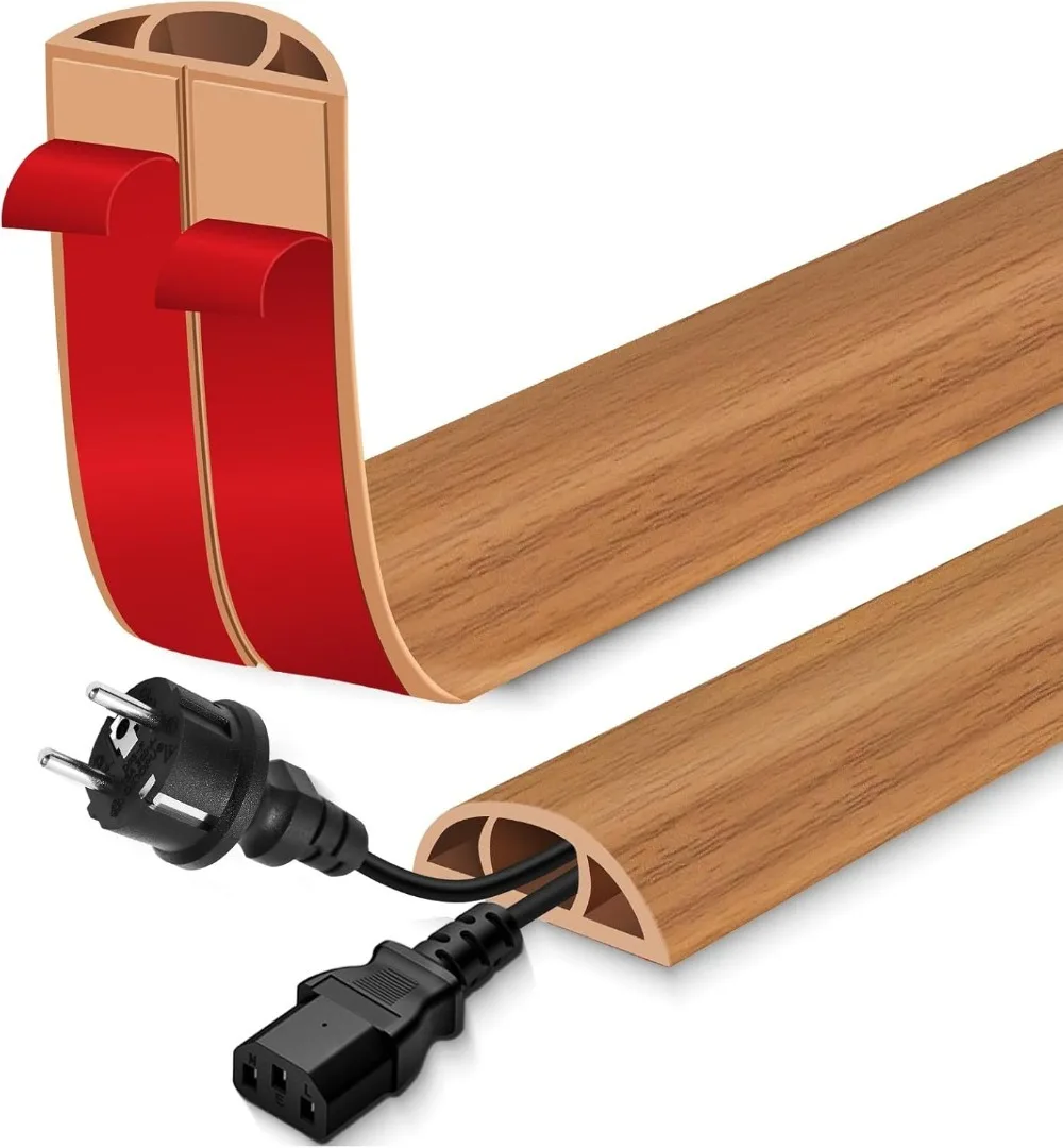 TV Cable Cover 39.4" Self-Adhesive Cable Raceway - Wall Cord Hider For ...