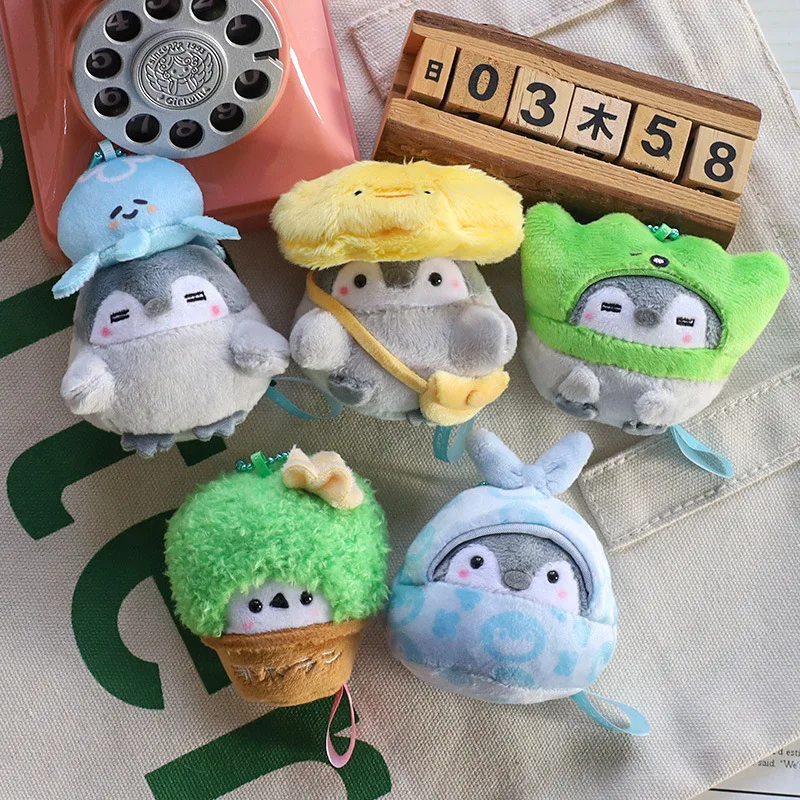 Cartoon-Penguin-Plush-Keychain-Cute-Grass-Penguin-Doll-Keychain-Wholesale-Kawaii-Stuffed-Doll ...
