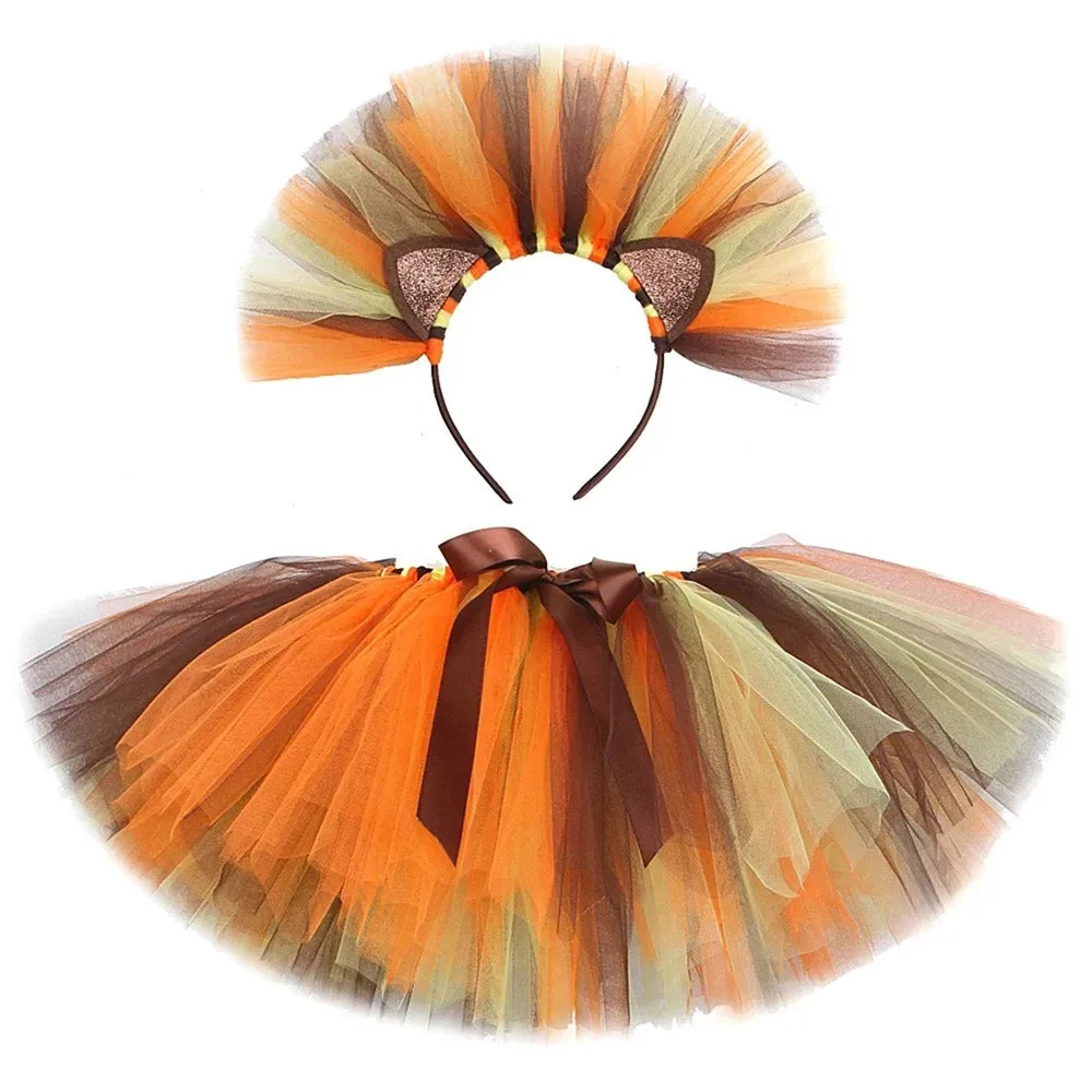 Conjunto de disfraz de falda de tutú de león, vestidos de princesa para ...