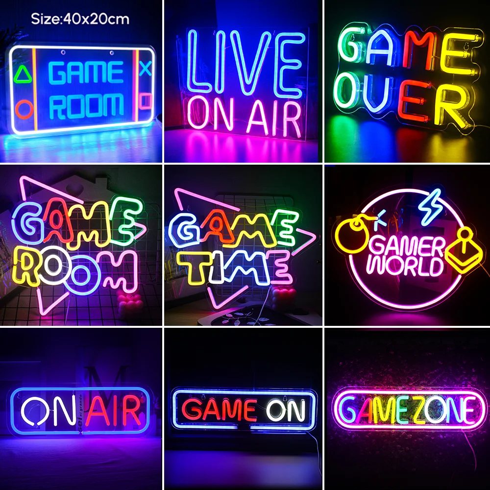 Game-LED-Neon-Lights-Sign-Colorful-Neon-for-Wall-Decor-USB-Neon-Lights ...