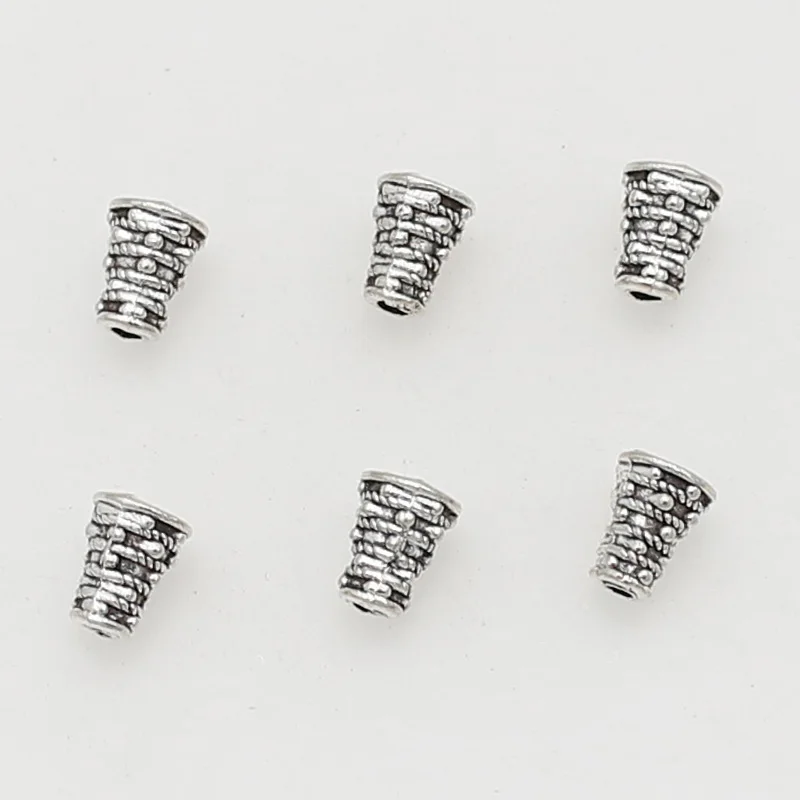 100pcs-lot-Vintage-Antique-Silver-Cone-Shape-Loose-Bead-Caps-7x5mm ...