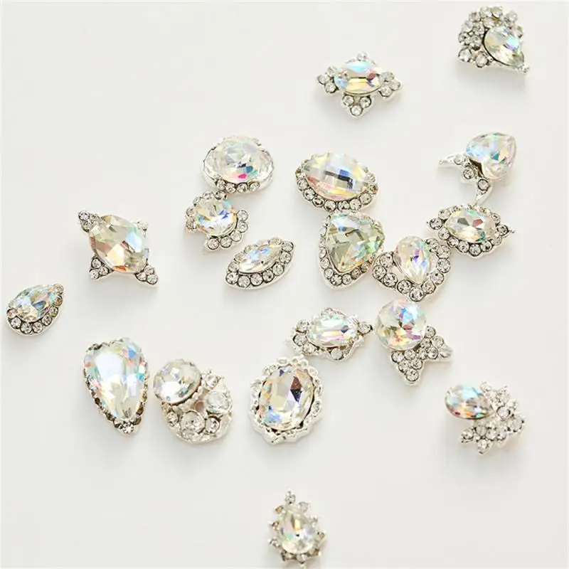 Glass-Large-Nail-Stick-Drill-Nail-Art-Rhinestone-Glass-Colored-Daisy ...