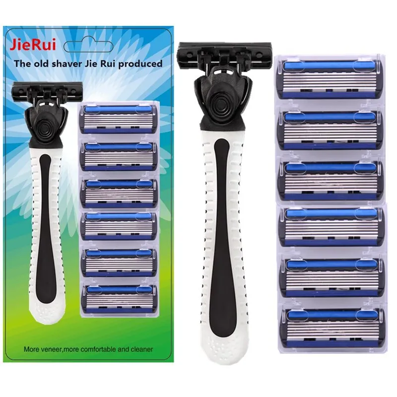 6-layer-Shaving-Manual-Blade-Men-S-Shaver-Replacement-Blade-Shaver-Set ...