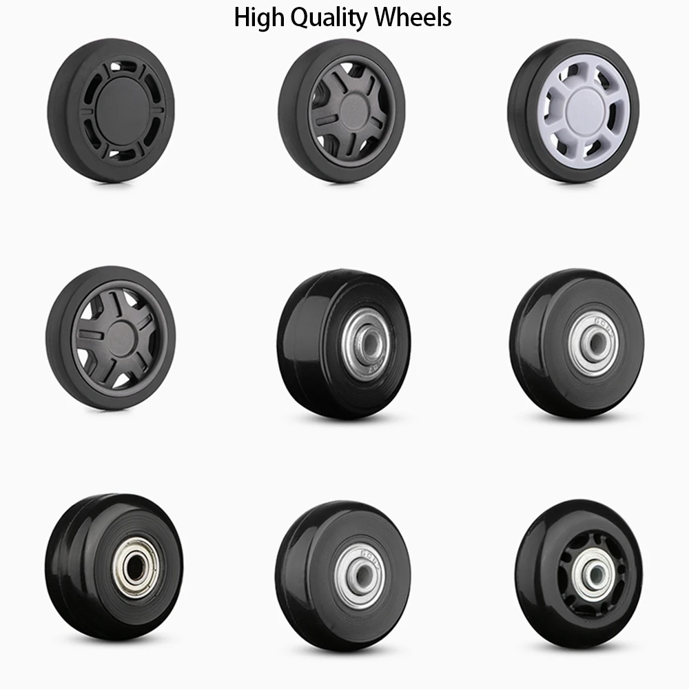 2PCS-Plastic-Swivel-Wheels-Rotation-Suitcase-Replacement-Casters ...