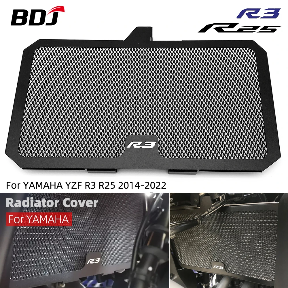 BDJ-Radiator-Cover-R25-R3-2022-YZFR3-Motorcycle-Radiator-Tank-Grille ...