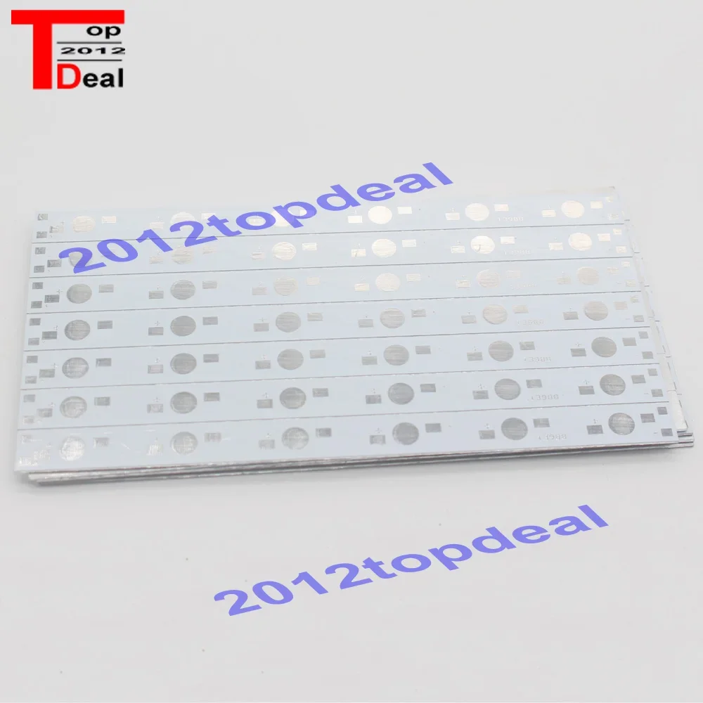10pcs 150mm x 16MM Aluminium PCB Circuit Board for 6 x 1w,3w,5w LED in ...