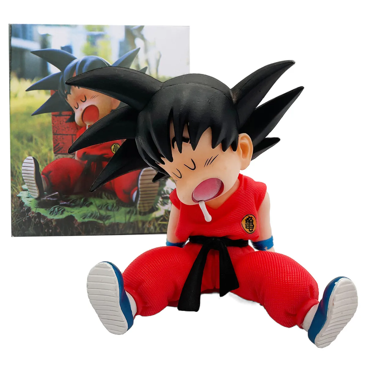 Dragon-Ball-Son-Soku-Anime-Figura-Sonolenta-Sentado-Inf-ncia-Modelo ...