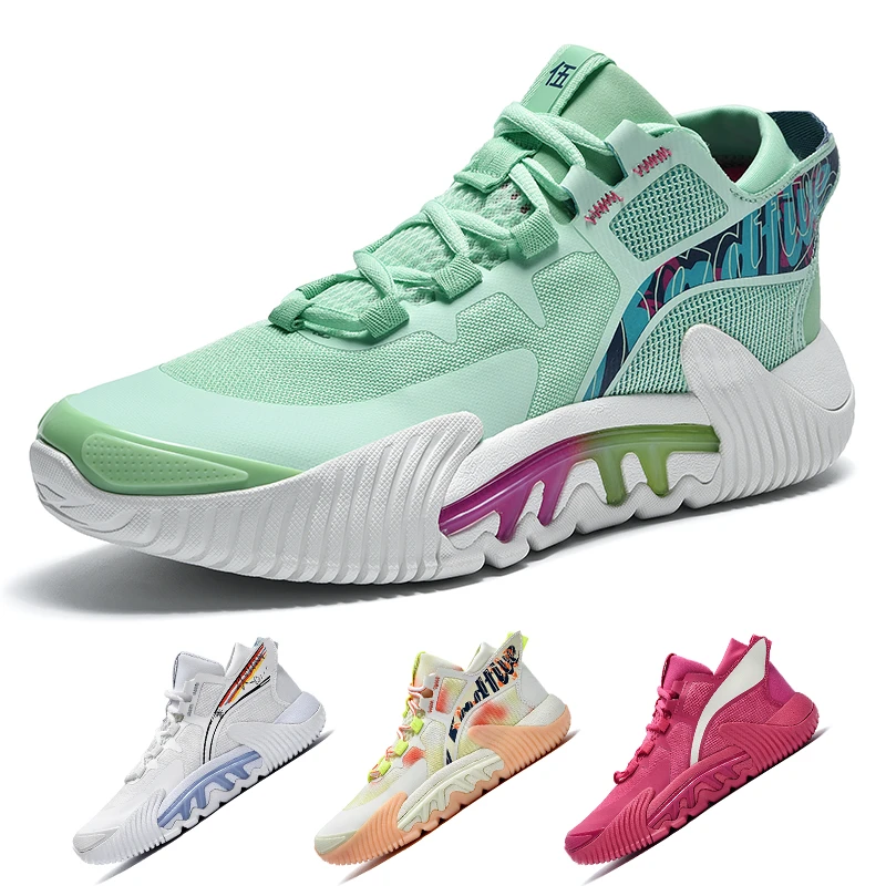 Breathable Mesh Sports Shoes | Men's Basketball Shoes | Lace Running ...