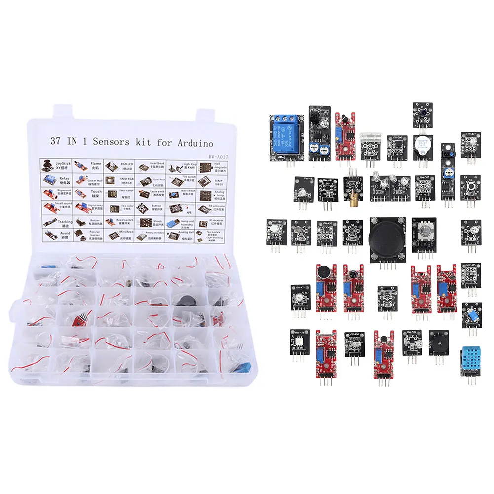 37-in-1-Starters-Sensor-Kit-Contain-RGB-Joystick-Photosensitive-Sensor ...