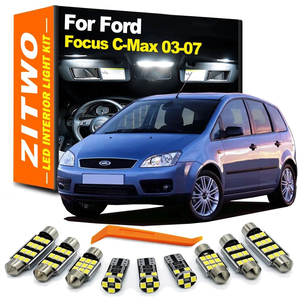 Zitwo 16pcs Led Interior Dome Map Light Bulb Kit For Ford Focus C-max ...