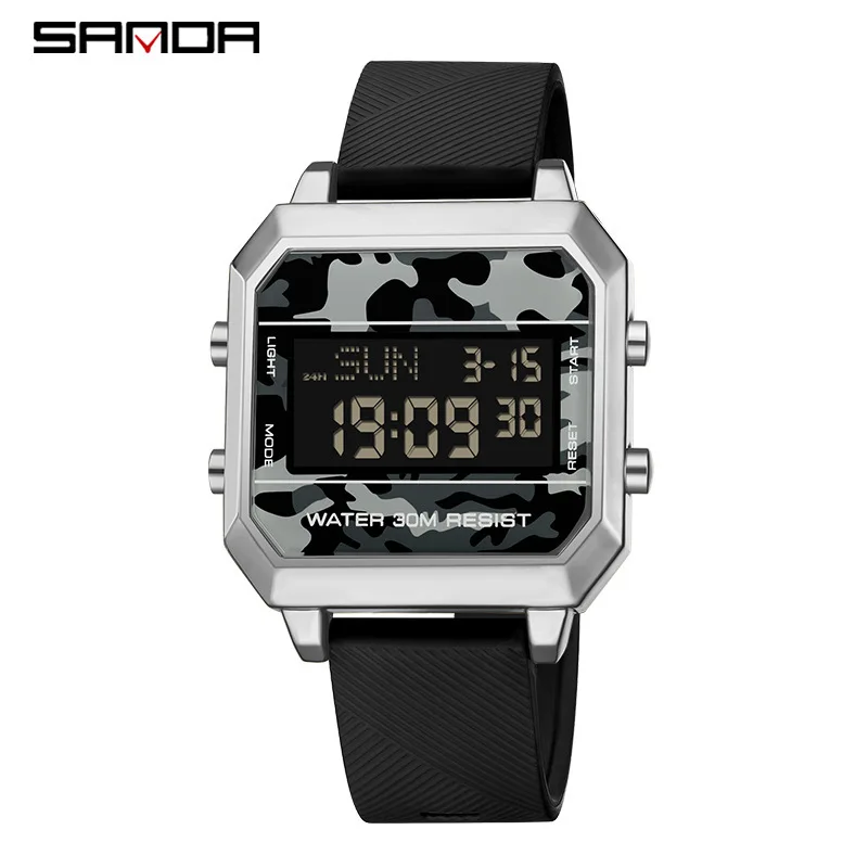 SANDA-6161-Men-s-Square-Electronic-Watch-Creative-Leisure-Outdoors ...