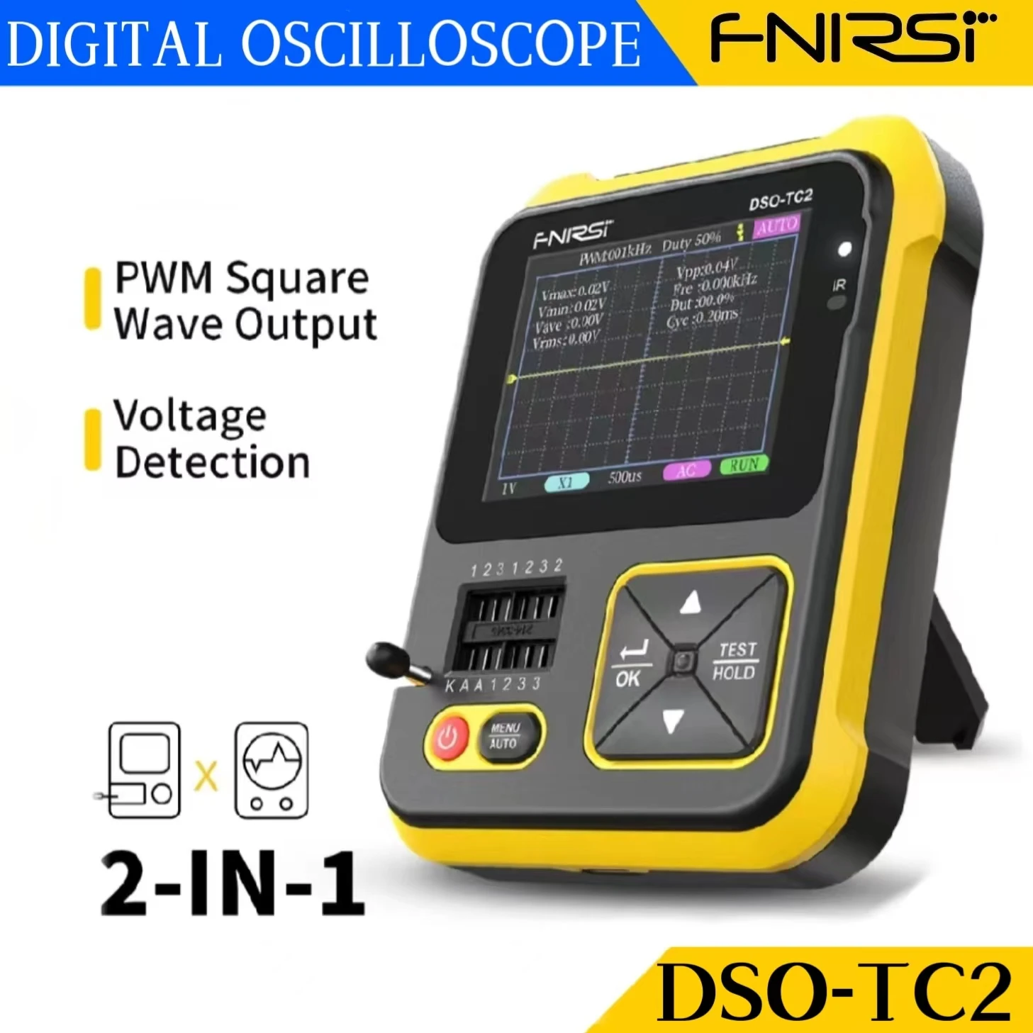 Fnirsi DSO TC2 tragbarer Oszilloskop Transistor tester 2 in 1 ...