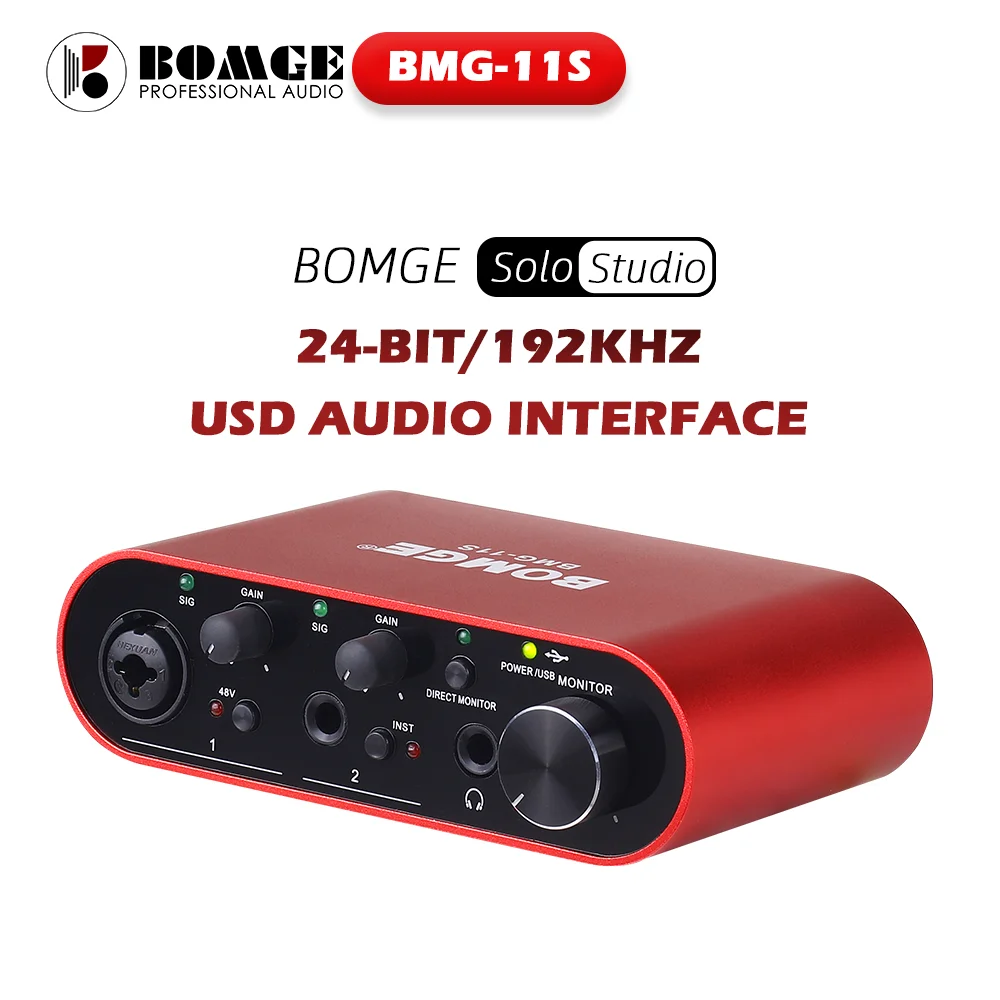 BOMGE BMG11S 3rd-generation USB high-end audio interface, suitable for guitarists and producers ...