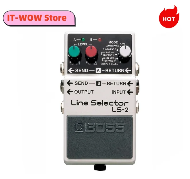 Boss-Line-Selector-Pedal-Line-Selector-e-Input-e-Output-Router-Bundle ...